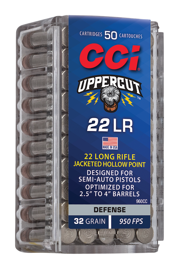 CCI Uppercut .22 Long Rifle 32 Grain Jacketed Hollow Point Rimfire Ammo ...